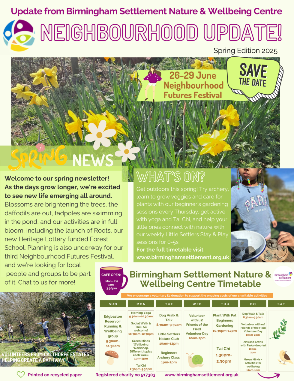 The ‘Settlement Spring Update is Here! | Birmingham Settlement
