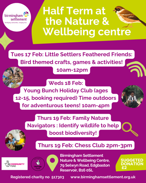 Free and Inclusive Half Term Activities | Birmingham Settlement